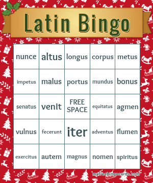 Latin Bingo
