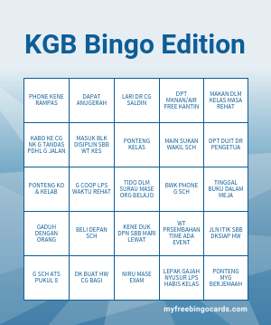 KGB Bingo Edition