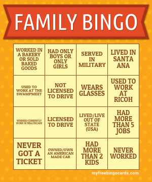 FAMILY BINGO