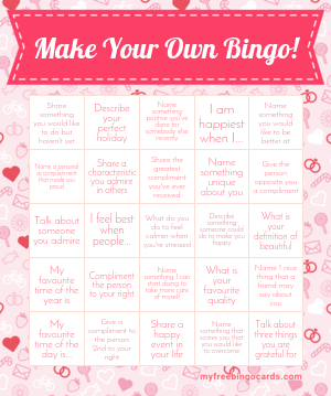Print 100+ Make Your Own Bingo! Cards