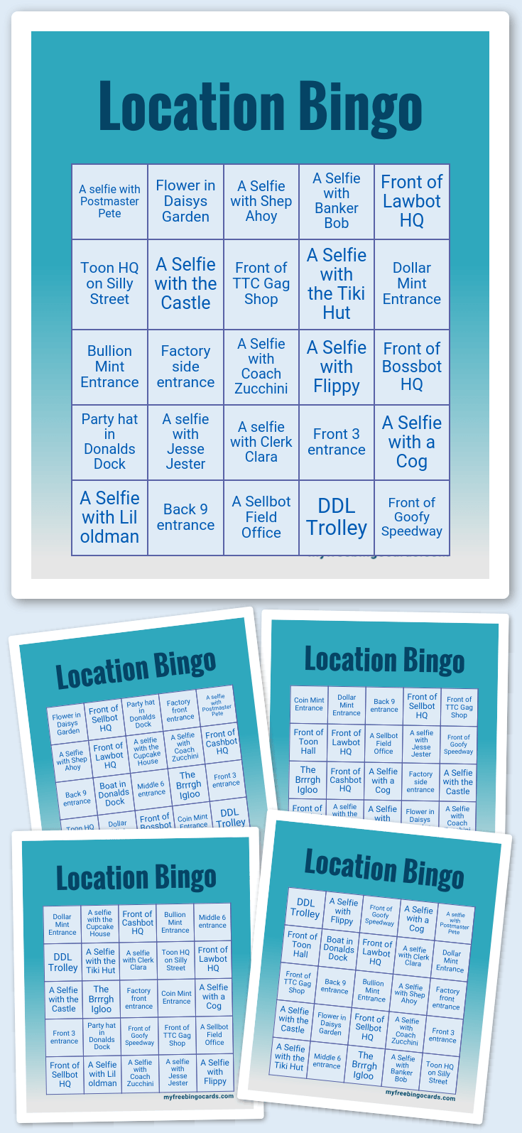 Virtual Location Bingo