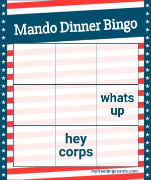 Mando Dinner Bingo