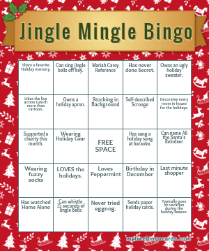 Jingle Mingle Bingo