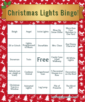 Christmas Lights Bingo!