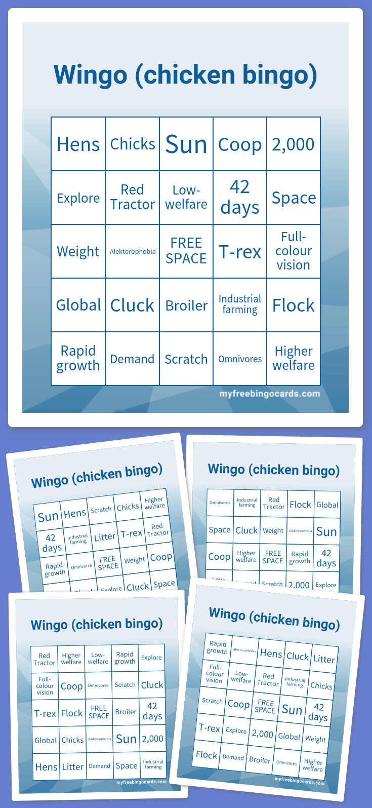 Virtual Wingo (chicken bingo)
