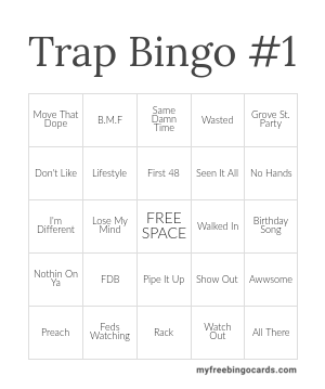 Trap Bingo #1
