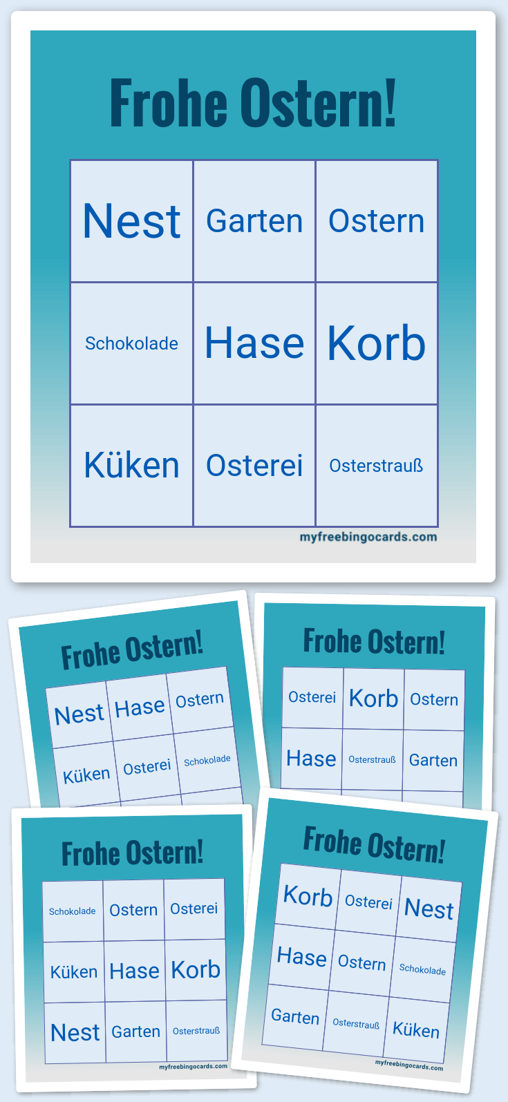 Virtual Frohe Ostern! Bingo
