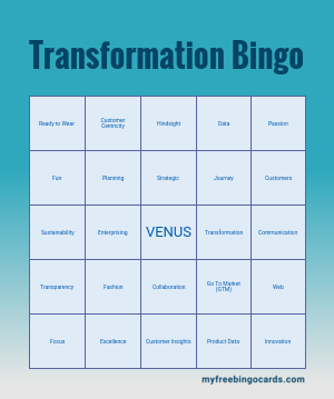 Transformation Bingo