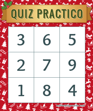 QUIZ PRACTICO BINGO
