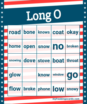 Long O Bingo