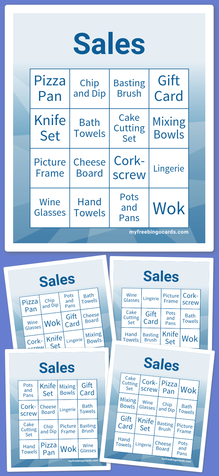 Virtual Sales Bingo