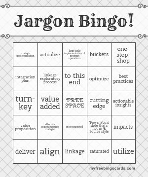 Jargon Bingo!