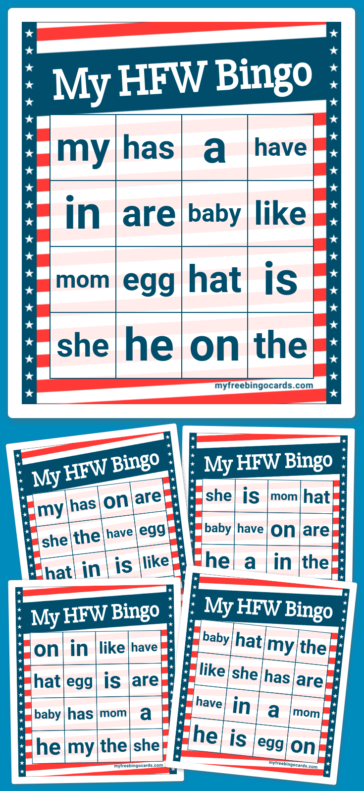 Virtual My HFW Bingo