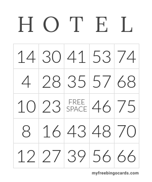 HOTEL BINGO