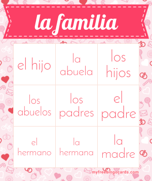 la familia bingo