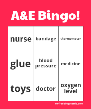 A&E Bingo!