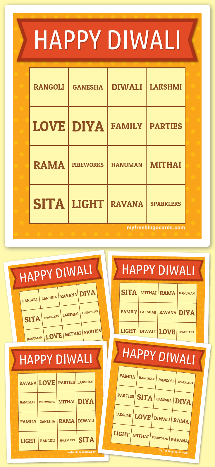 Virtual HAPPY DIWALI BINGO