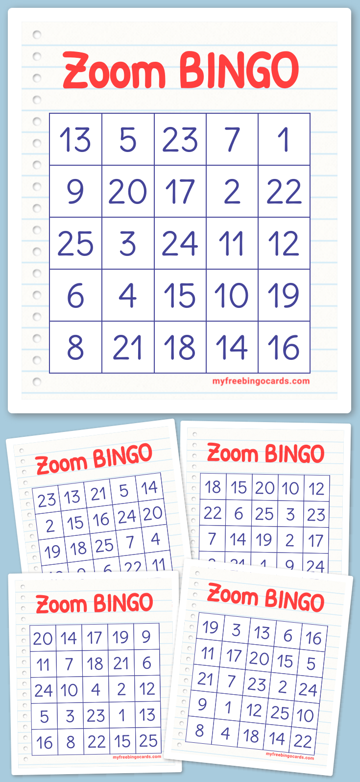 Virtual Zoom BINGO
