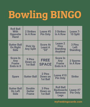 Bowling BINGO