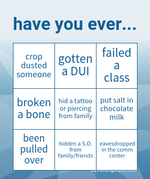 have you ever... bingo