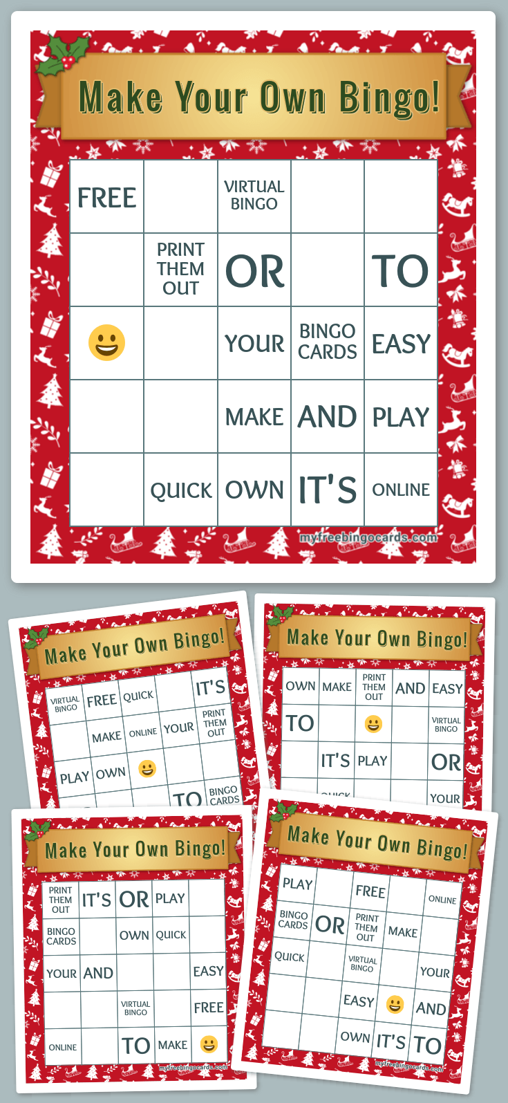 Virtual Make Your Own Bingo!