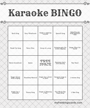Karaoke BINGO