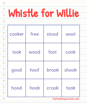 Print 100+ Whistle for Willie Bingo Cards