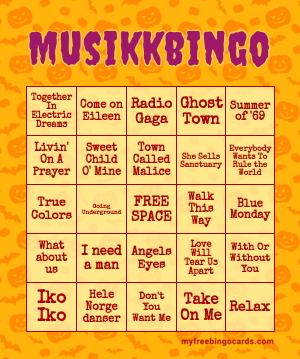 Musikkbingo