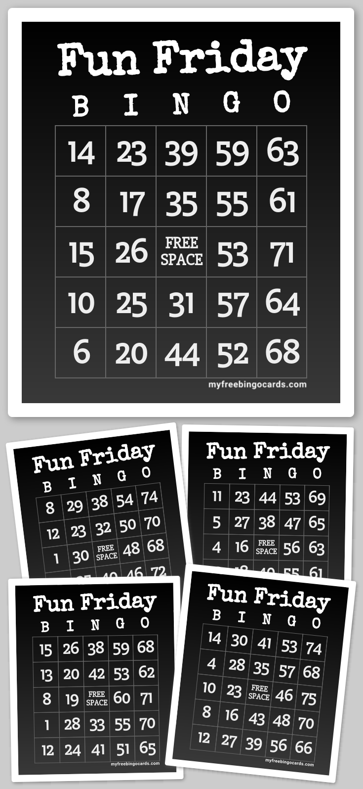 Virtual Fun Friday BINGO