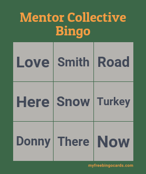 Mentor Collective Bingo