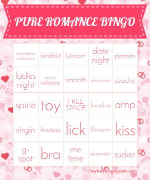 PRINT 100+ PURE ROMANCE BINGO CARDS