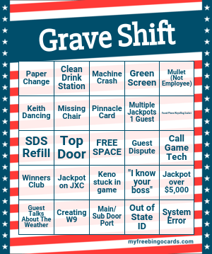 Grave Shift Bingo