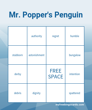 Print 100+ Mr. Popper's Penguin Bingo Cards