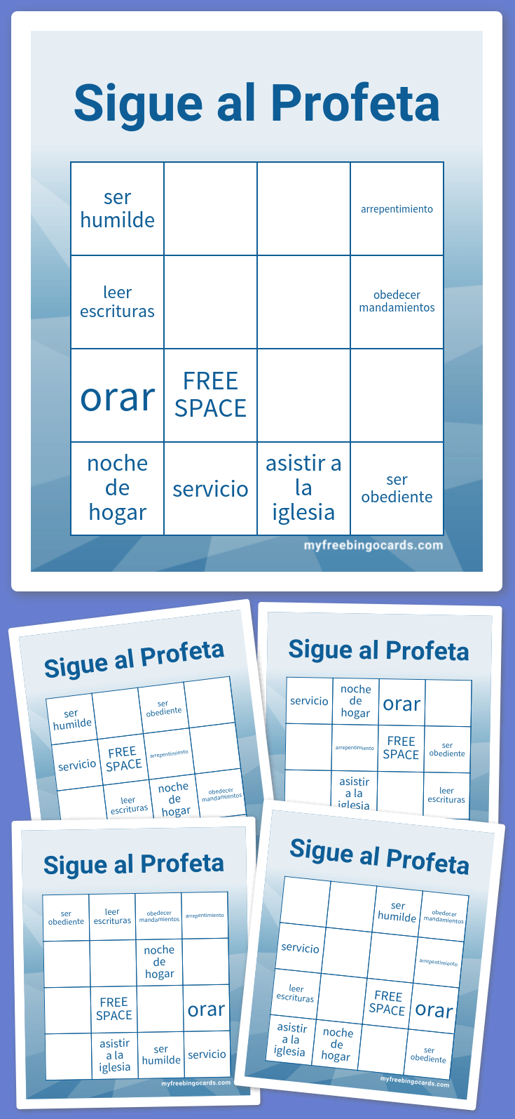 Virtual Sigue al Profeta Bingo