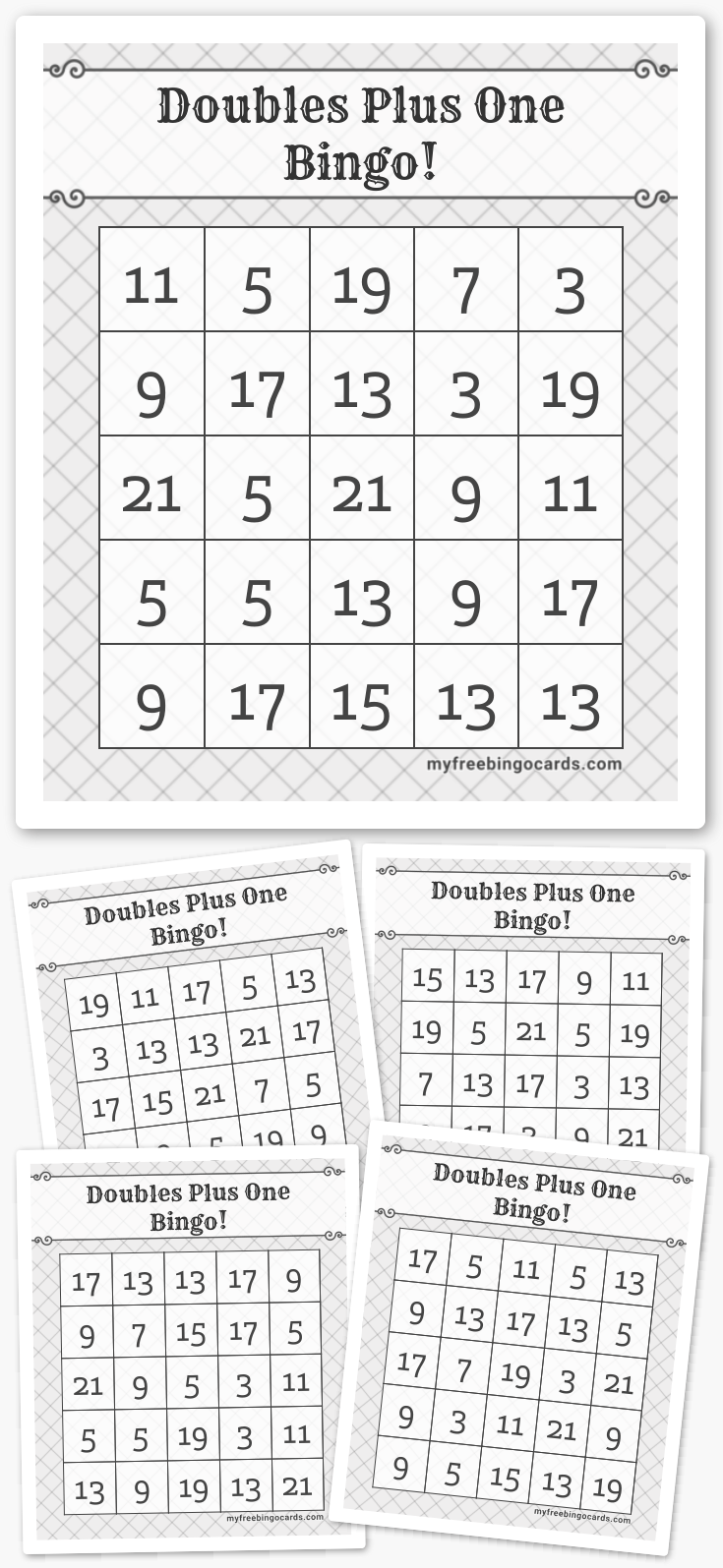 Virtual Doubles Plus One Bingo!