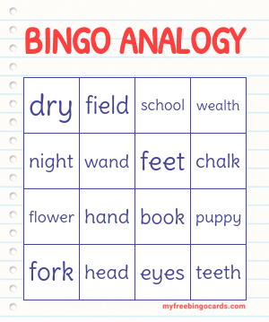 BINGO ANALOGY