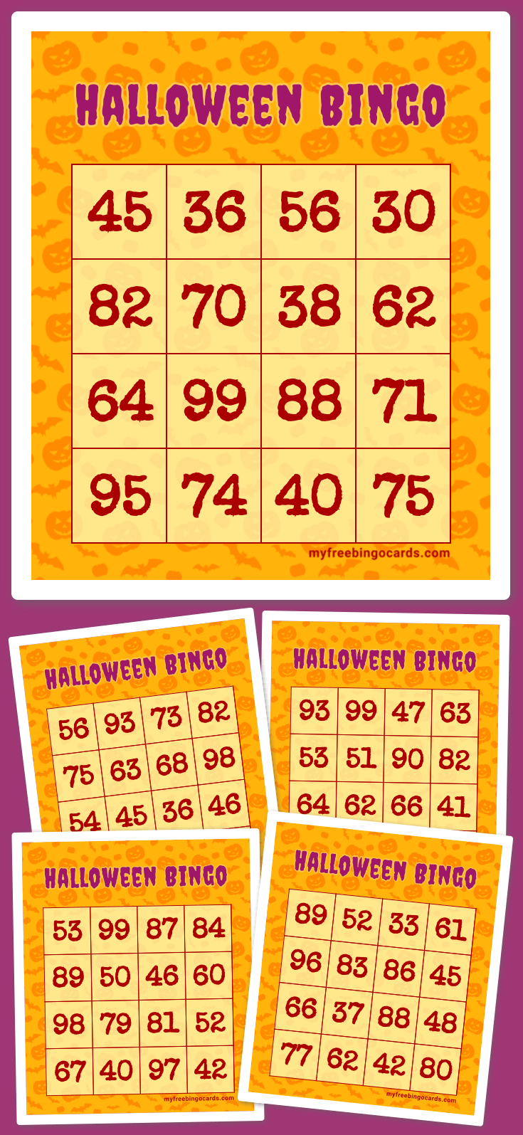 Virtual Halloween Bingo