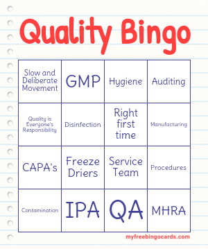Quality Bingo