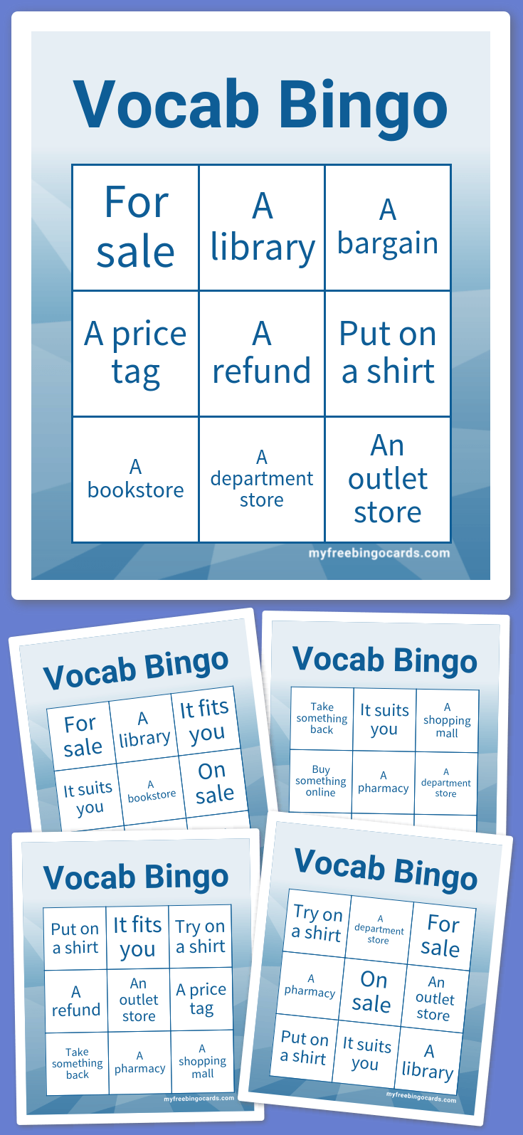 Virtual Vocab Bingo