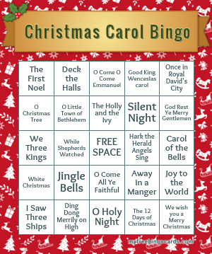 Christmas Carol Bingo