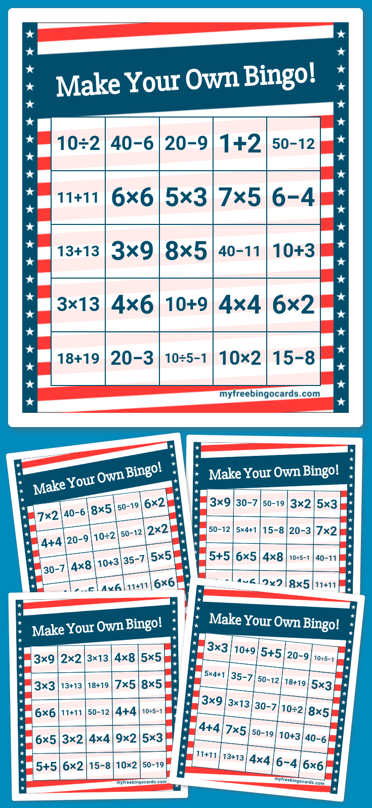 Virtual Make Your Own Bingo!