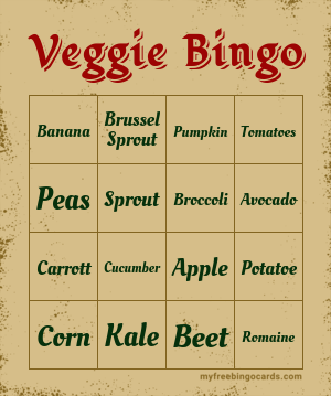Veggie Bingo