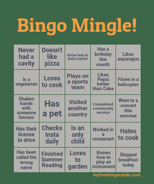 Bingo Mingle!