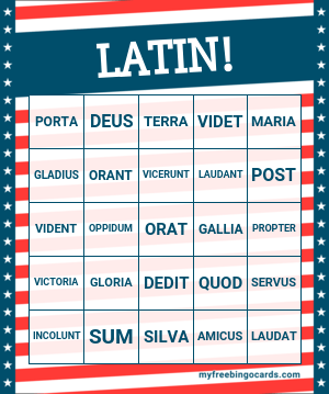 LATIN! BINGO