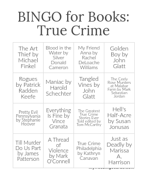 BINGO for Books: True Crime