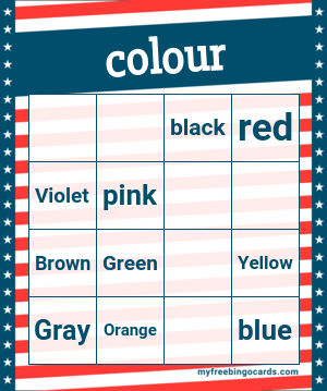 colour bingo
