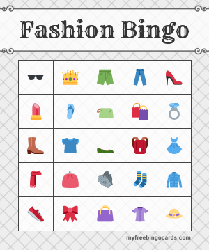 Fashion Bingo