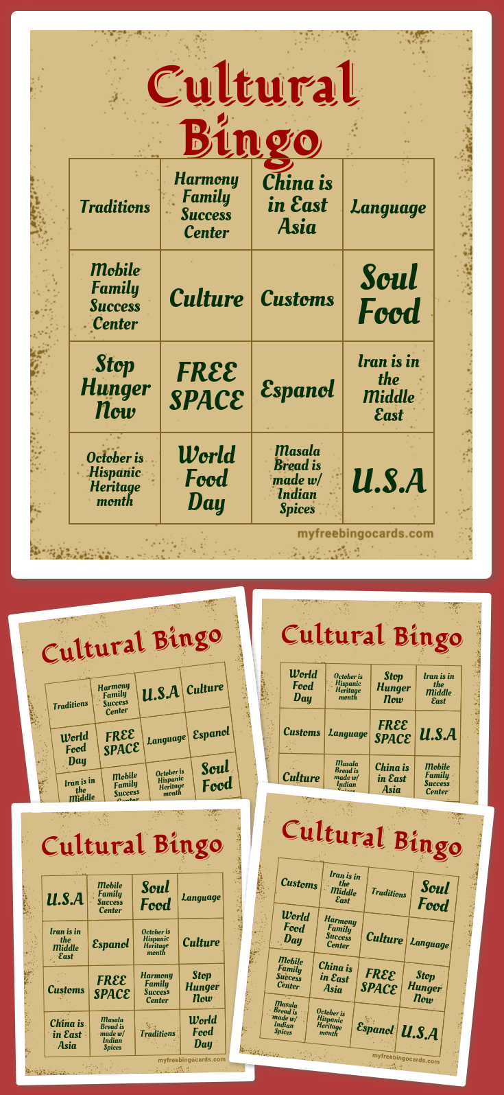Virtual Cultural Bingo