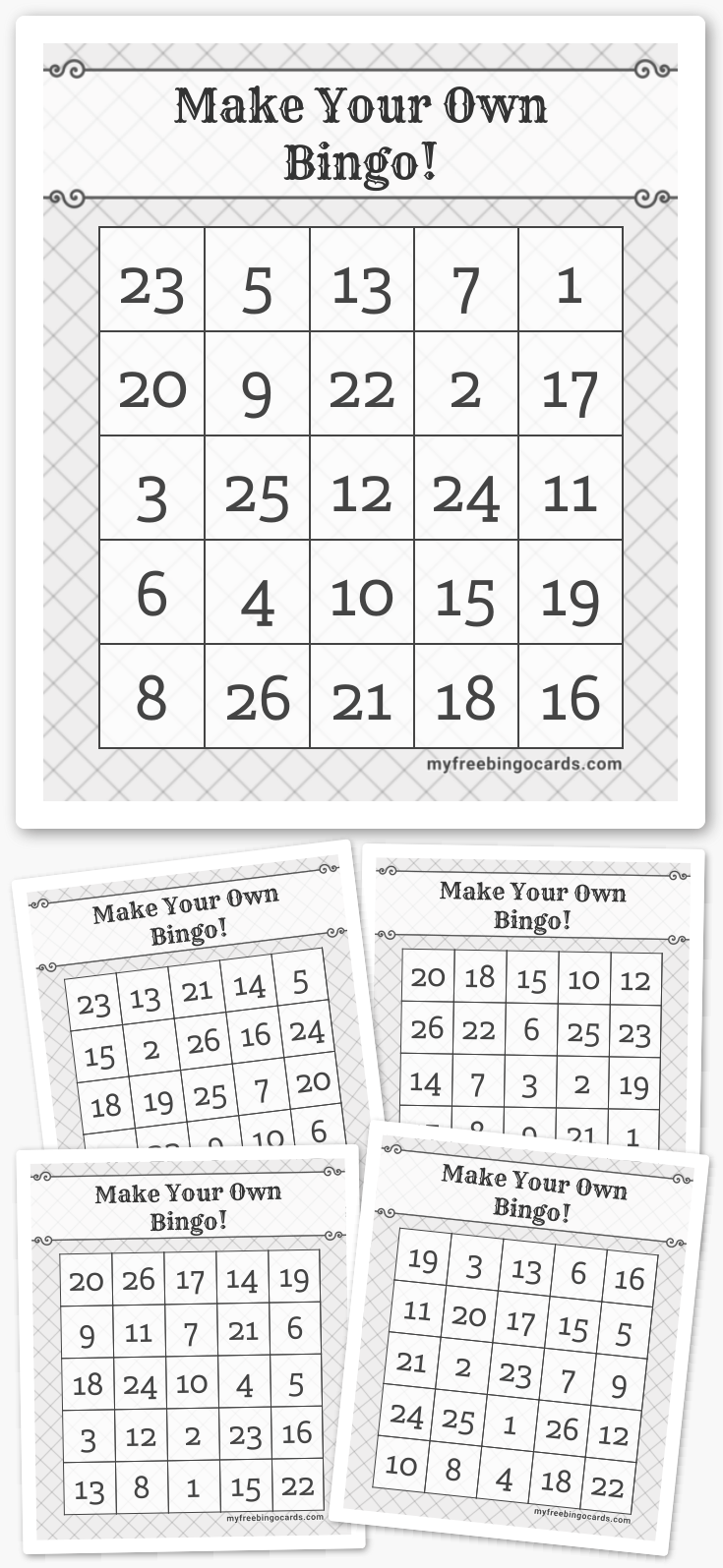 Virtual Make Your Own Bingo!