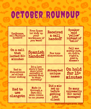 October Roundup Bingo